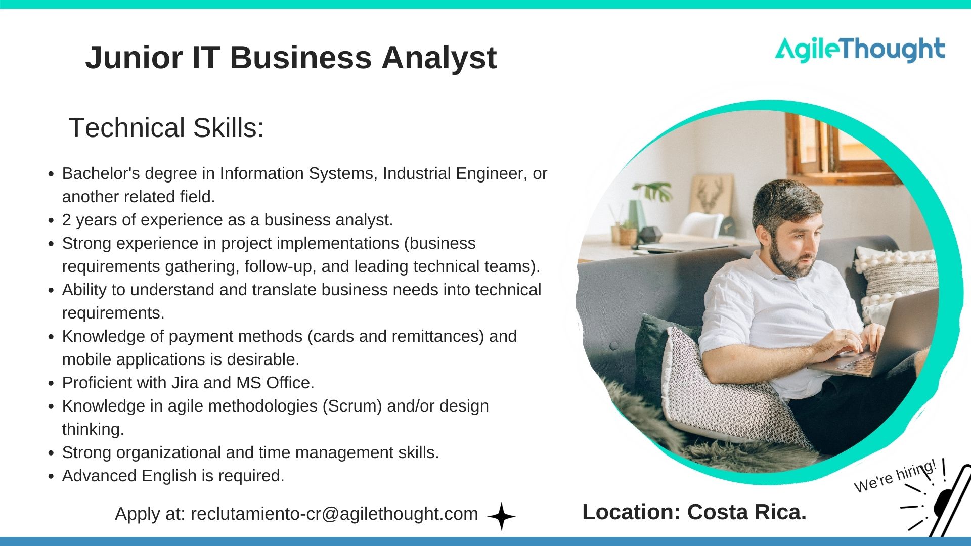 Junior IT Business Analyst - Municipalidad de Moravia