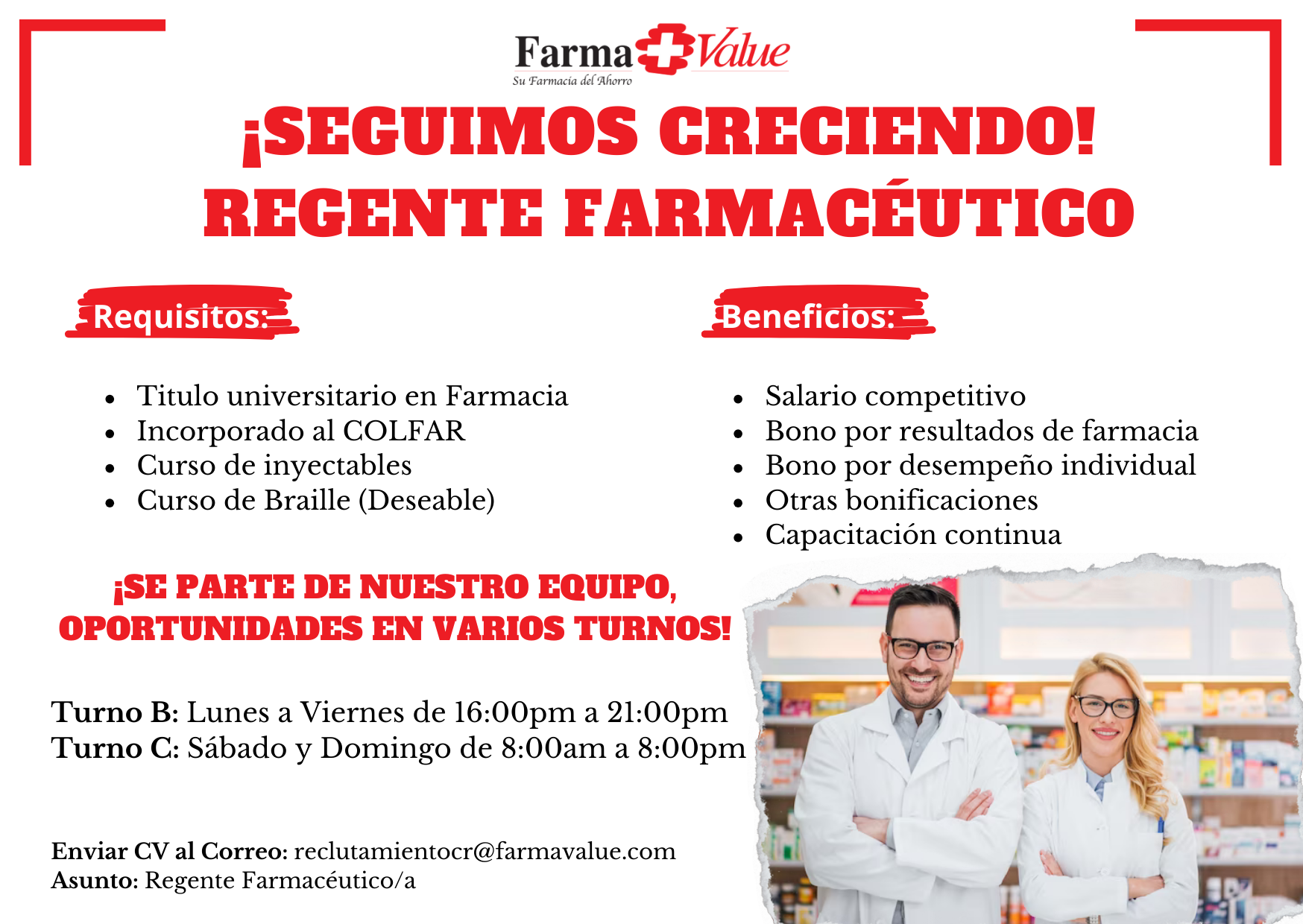 Plazas disponibles - FarmaValue Regente Farmacéutico/a - Febrero 2024 ...